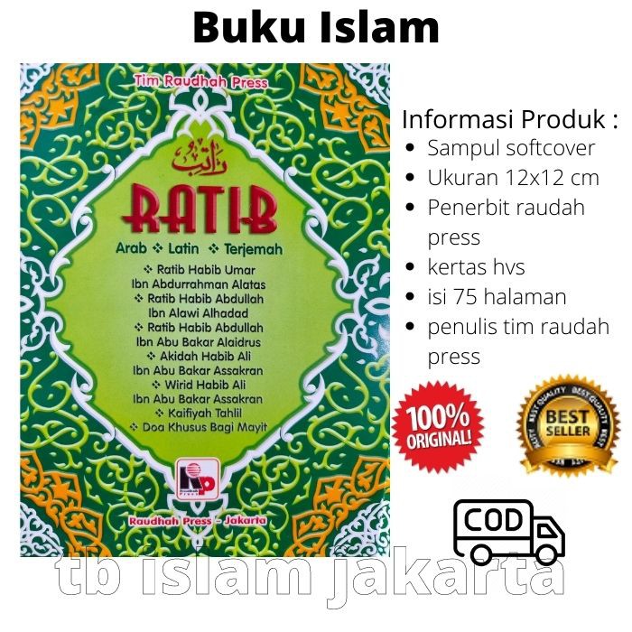 Jual Ratib Arab Latin Terjemah Al Athos Al Alatos Al Hadad Al Haddad ...