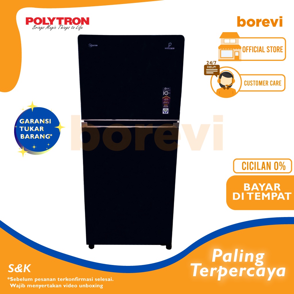 Jual KULKAS POLYTRON PRW-23VX / KULKAS 2 PINTU POLYTRON PRW 23 VX ...