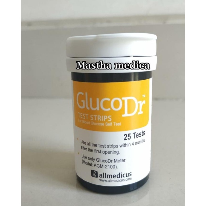 Jual Strip Stik Stick Gluco dr Glucodr Bio sensor AGM-2100 isi 25/ 1 ...
