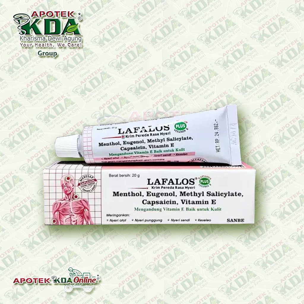Jual LAFALOS PLUS CREAM 20 GRAM | SALEP NYERI OTOT DAN NYERI SENDI ...