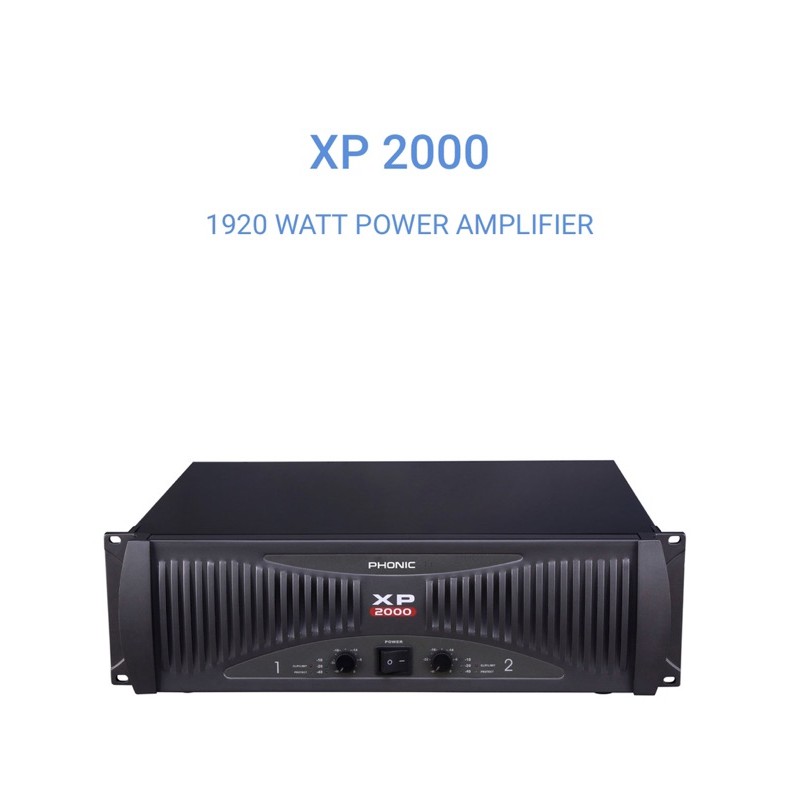 Jual PHONIC XP 2000 - 1920 WATT POWER AMPLIFIER XP2000 | Shopee Indonesia