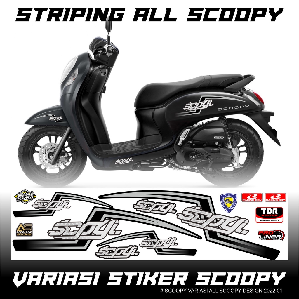 Jual STIKER SCOOPY VARIASI ALL SCOOPY - STRIPING MOTOR SCOOPY ABU DASAR ...