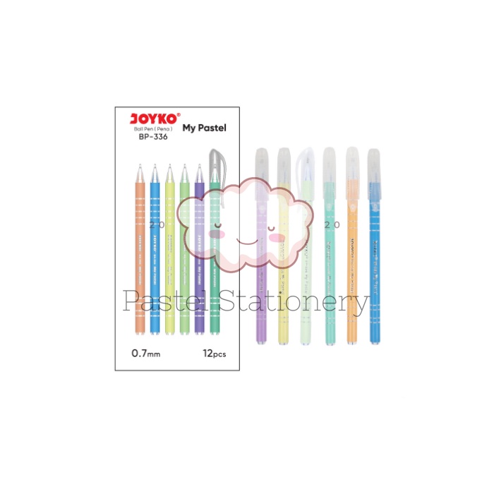 Jual Pulpen Pena Joyko My Pastel 0.7mm BP-336 - Bolpen Ball Pen Hitam ...