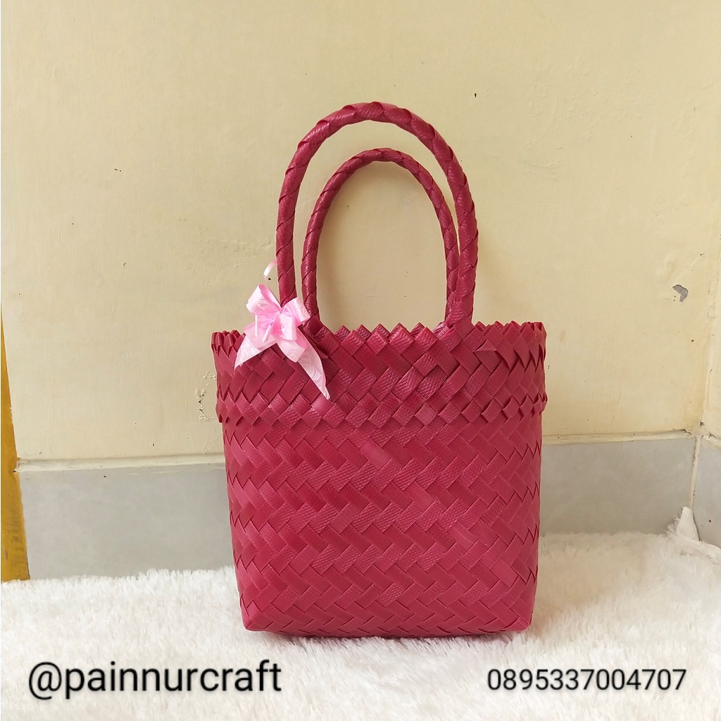 Jual Tas Anyam Hampers CEKLY SUPER GEMES/ Hampers Mini/ Tas Anyam/ Tas ...