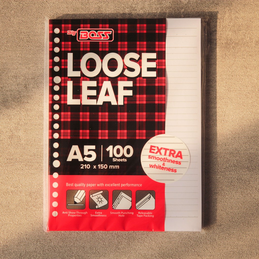 Jual LOOSE LEAF A5 100 LEMBAR / ISI BINDER A5 (ISI 100 LEMBAR) Bergaris ...