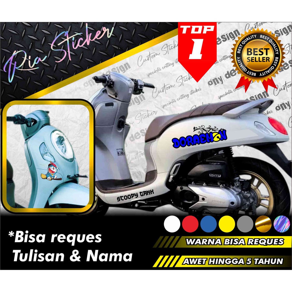 Jual CUTTING STICKER SCOOPY DORAEMON MURAH | Shopee Indonesia