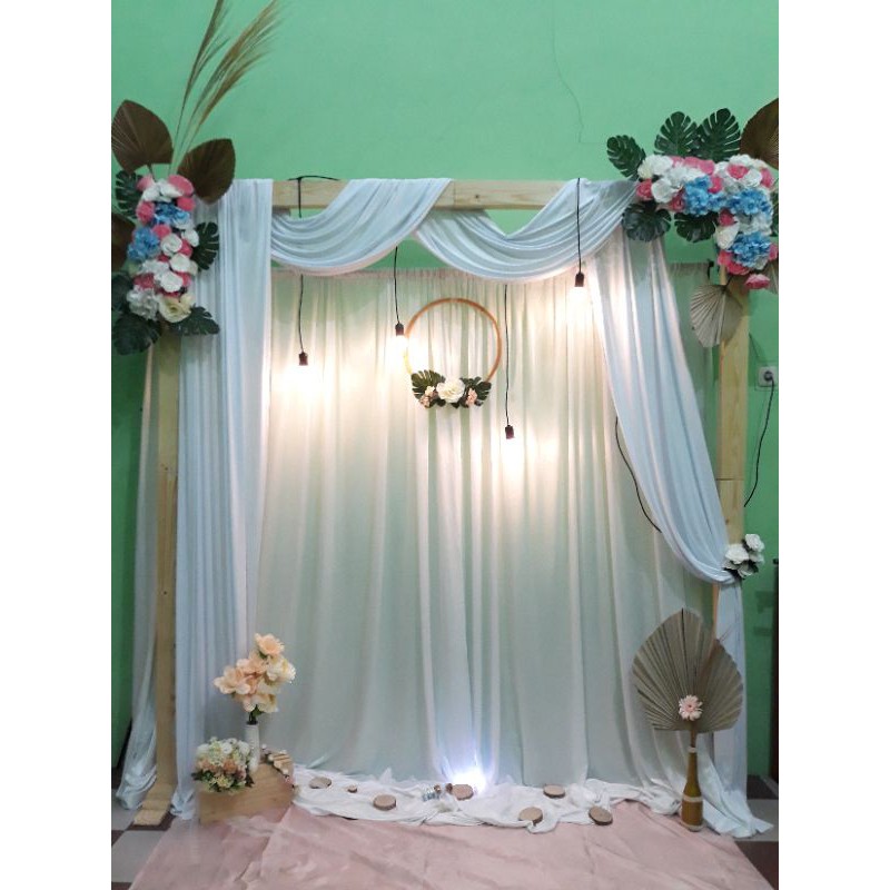 Jual S E W A Backdrop Dekorasi pertunangan Backdrop murah Backdrop ...