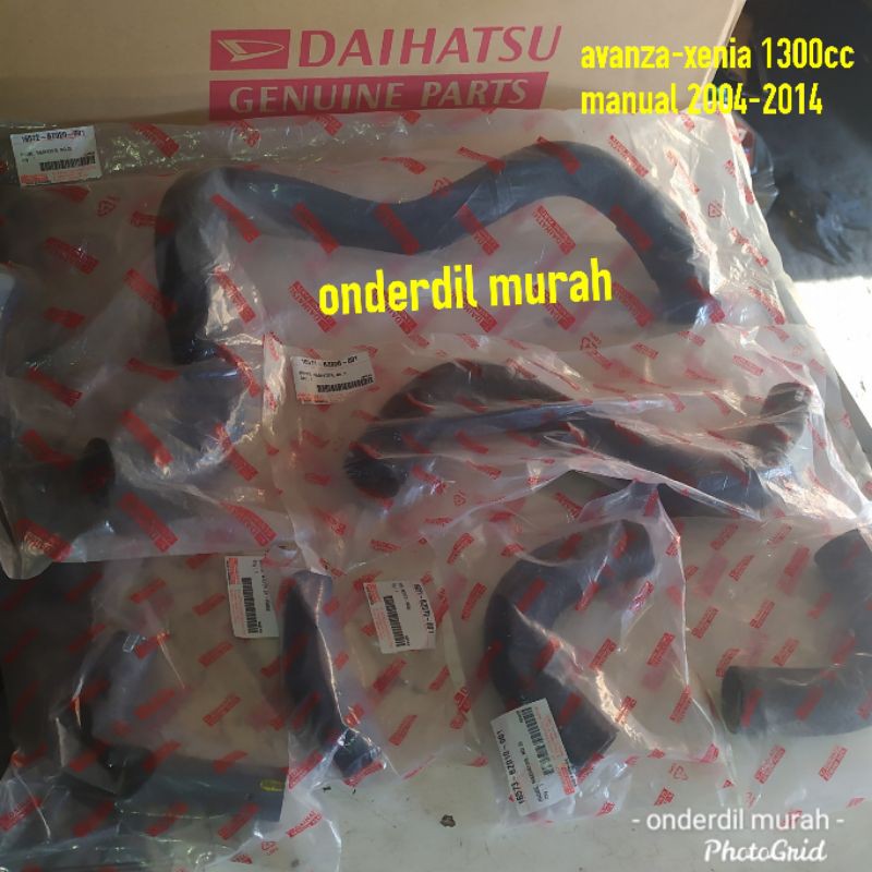 Jual Selang radiator avanza-xenia 1300cc manual 1set 2004-2014 ORIGINAL ...