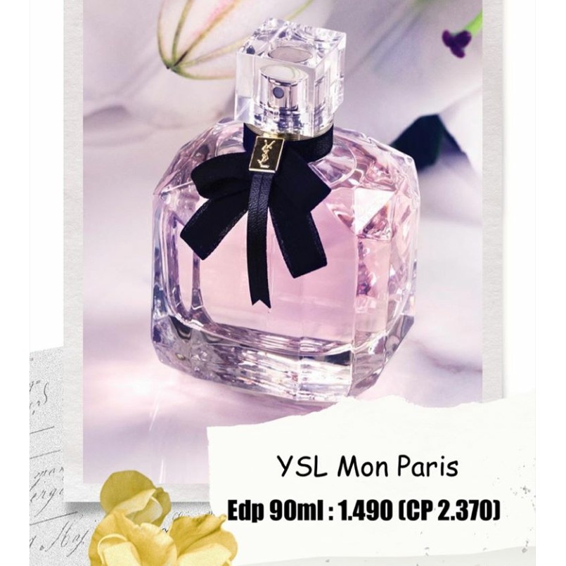 Jual YSL Parfume Mon Paris EDP 90ml | Shopee Indonesia