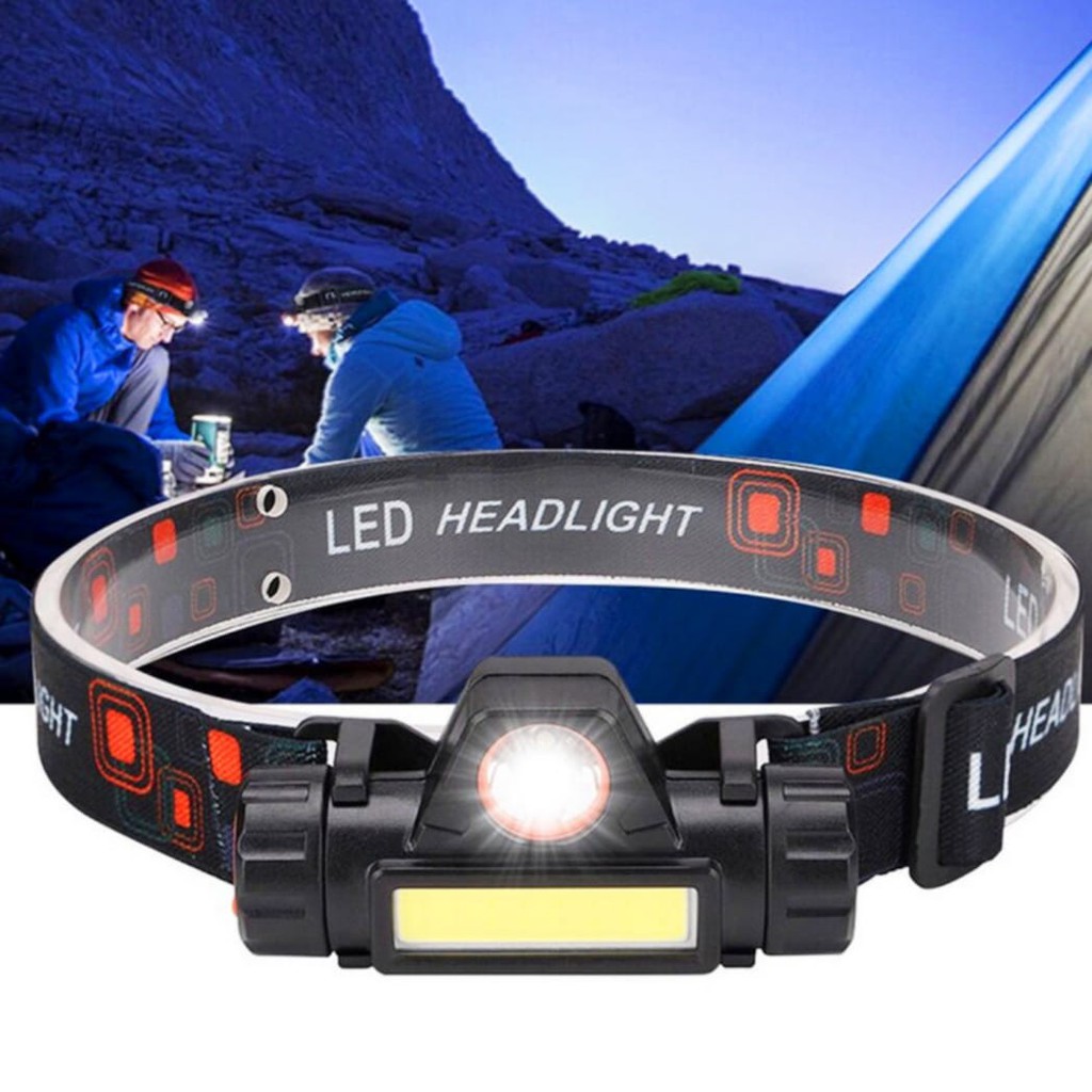 Jual Senter Kepala Mini Head Lamp Sorot Jauh Dekat Led Rechargeable ...
