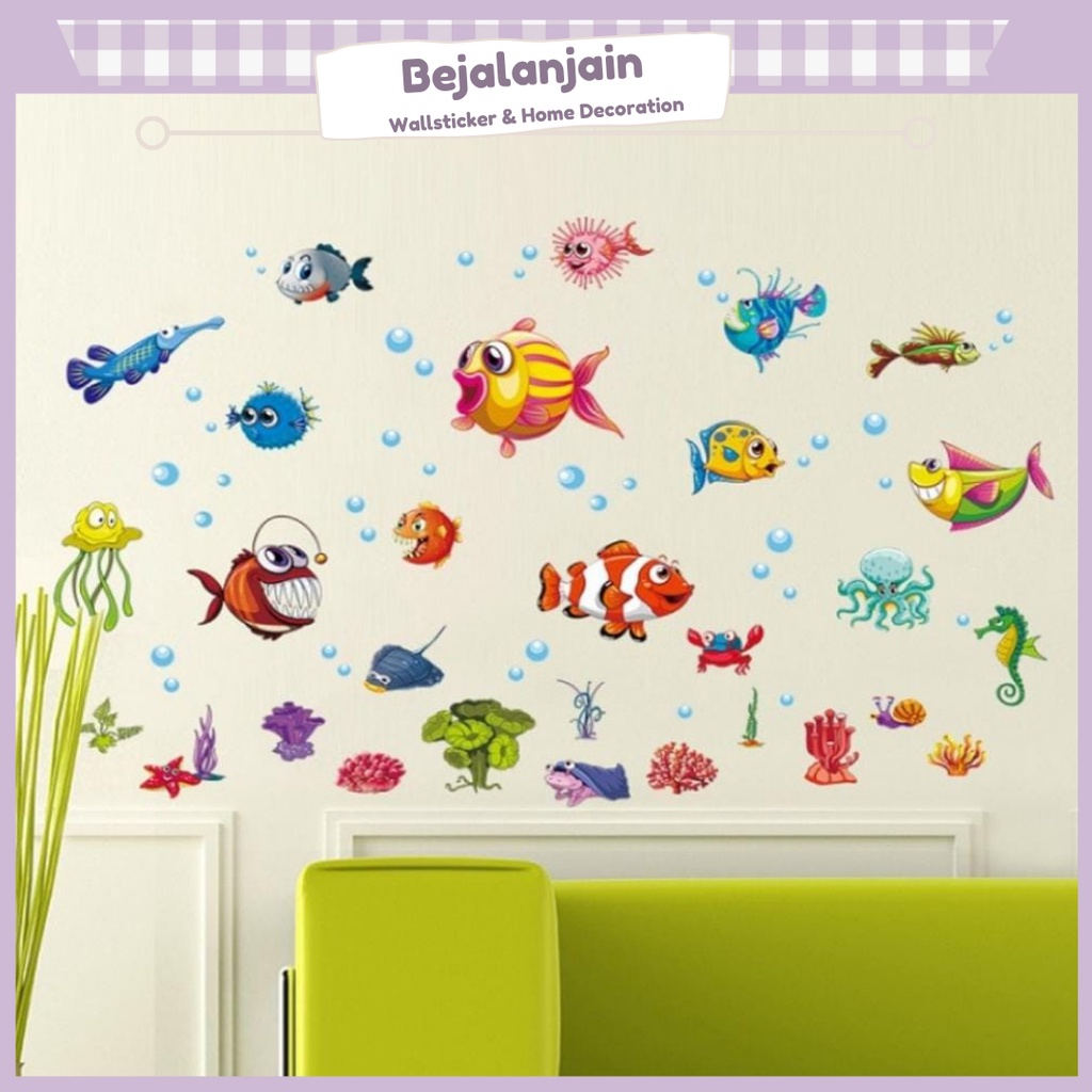 Jual BEJALANJAIN - Sticker dinding Kamar Mandi - Wall Sticker Tembok ...