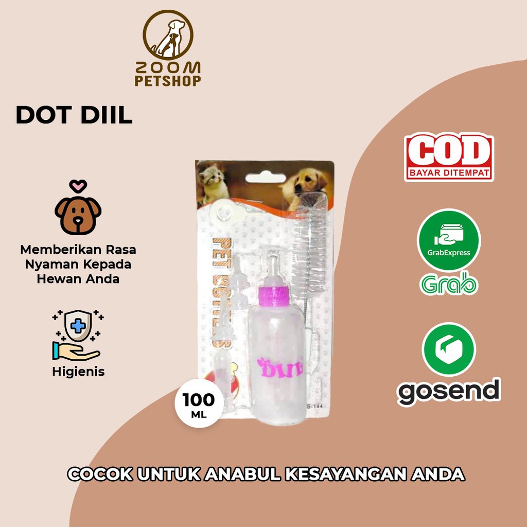 Jual DIIL Dot Kucing 60 ml Botol Susu Hewan Nursing Kit Botol Anjing ...