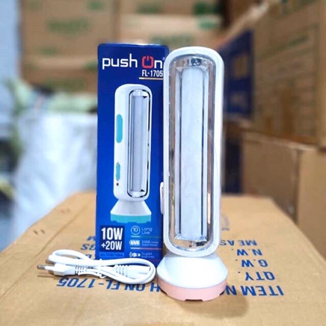 Jual Senter emergency push on 1705 senter panjang senter besar charge ...