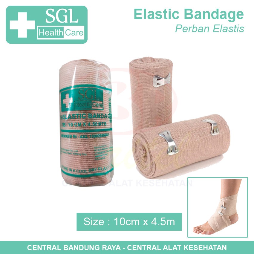 Jual SGL Elastic Bandage 10cm x 4.5m | Perban Pembalut Elastis Lebar ...