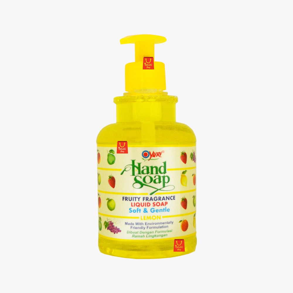 Jual BOTOL Yuri Hand Soap Lemon Liquid Soap Soft and Gentle Sabun Cuci ...