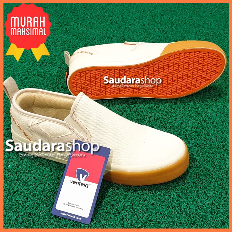 Jual Sepatu Ventela ARMOR Cream SlipOn / Sepatu Ventela Armor Slip On ...