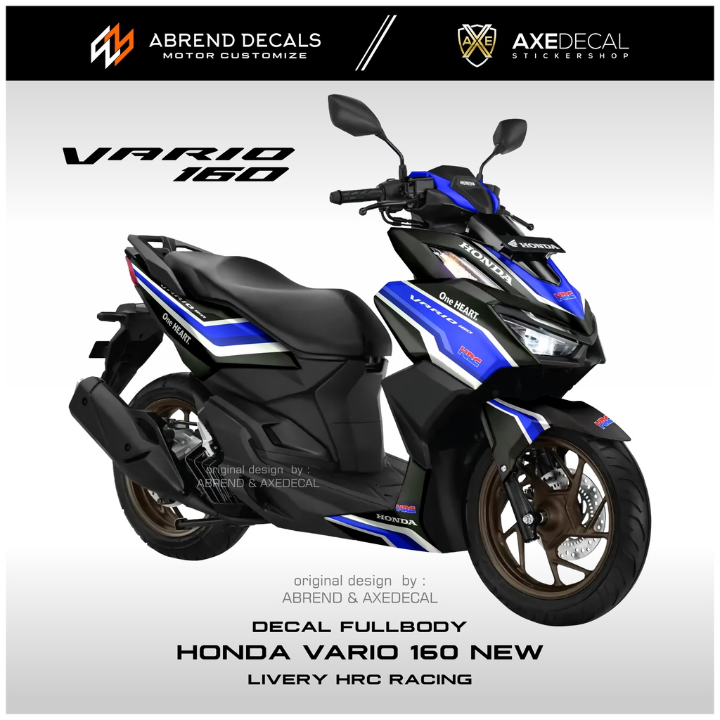 Jual Decal Vario 160 New Fullbody Livery HRC Racing / Stiker Motor ...