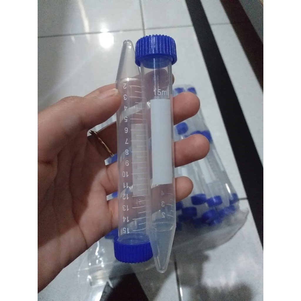 Jual Tabung Sentrifuse 15ml Centrifuge Plastik 15ml / Charuzu Labware ...