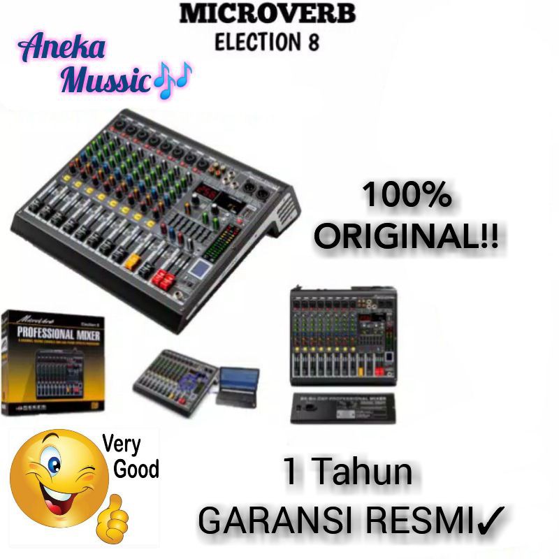 Jual Mixer Audio Microverb Election 8 (8 Channel) | Shopee Indonesia