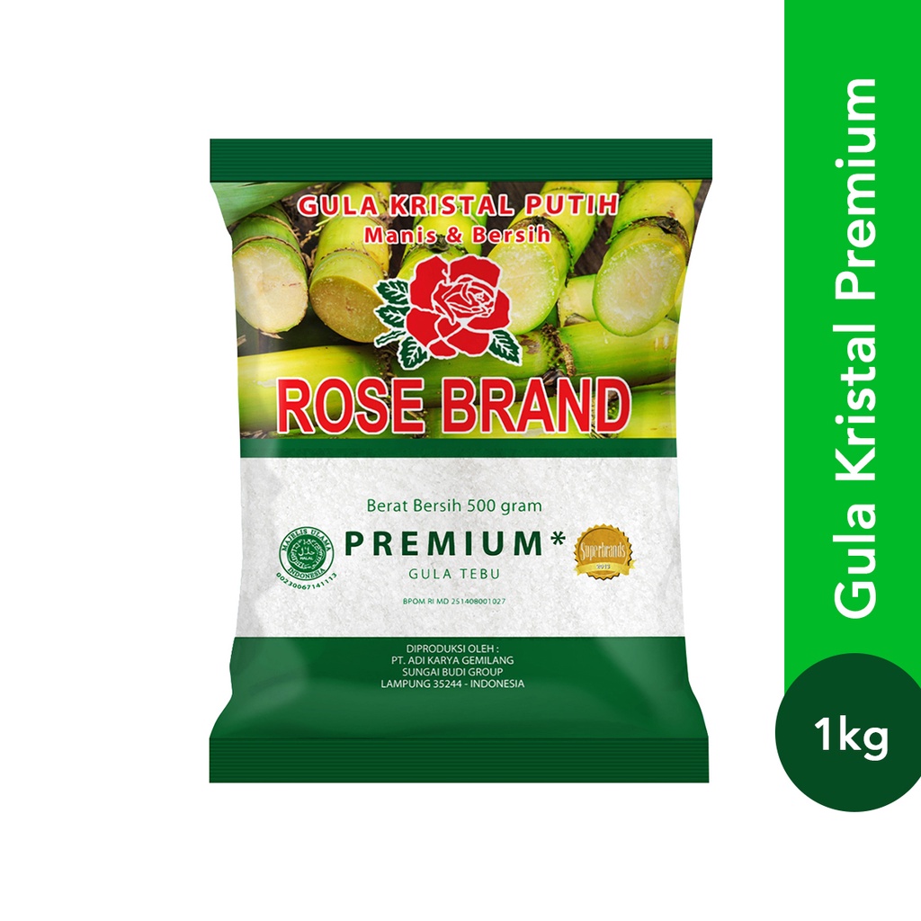 Jual Rose Brand - Gula Kristal Premium 1KG | Shopee Indonesia