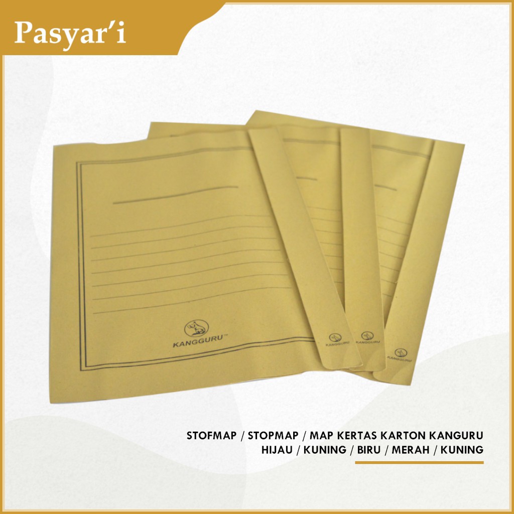 Jual Stofmap / Stopmap / Map Kertas Karton Kanguru Hijau / Kuning ...