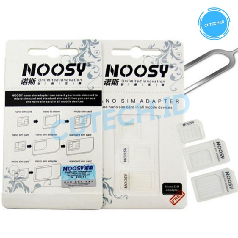 Jual NOOSY SIM ADAPTOR NANO MICRO DAN SIM INJECTOR | Shopee Indonesia
