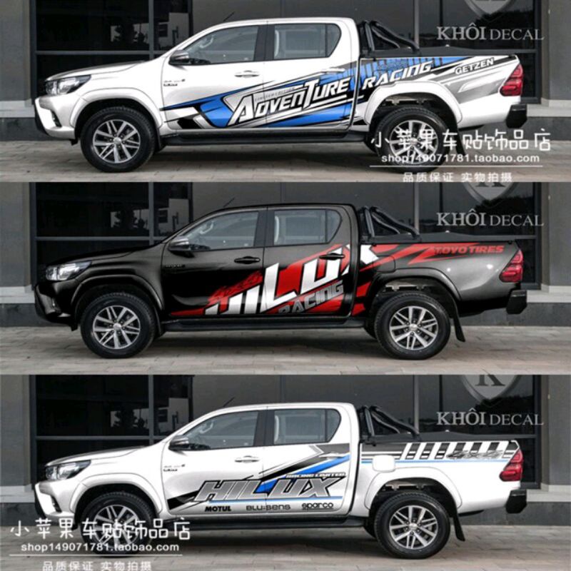 Jual sticker Toyota Strada Triton Hilux sticker cabbin mobil ranger ...