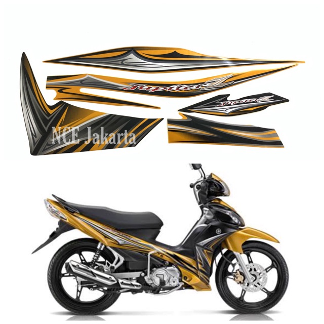 Jual STIKER STRIPING JUPITER Z ROBOT 2011 WARNA GOLD KUNING EMAS ...