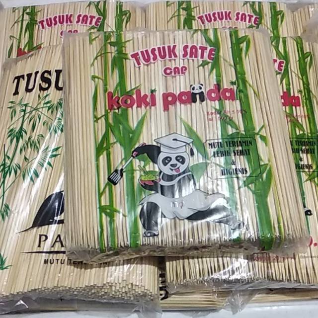 Jual Tusuk Sate Cilok Import Ukr 15 Cm Cap KOKI PANDA 500 Gram | Shopee ...