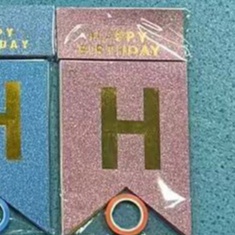 Jual BANNER HAPPY BIRTHDAY TULISAN SEGI LIMA / BANNER ULANG TAHUN ...