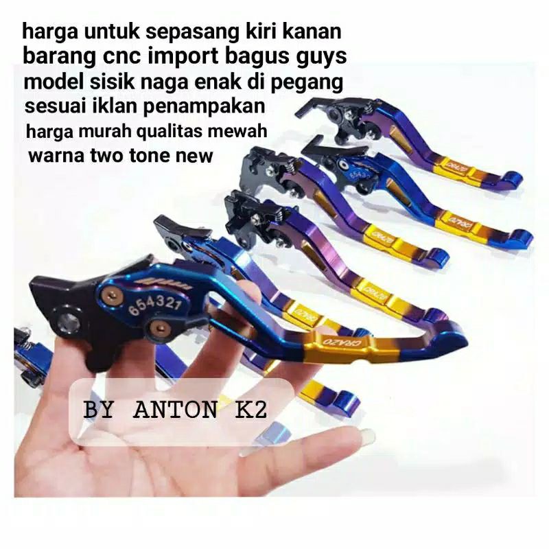 Jual HANDLE REM BRAKE/HANDEL TUAS REM TWO TONE VARIASI MOTOR VERZA ...