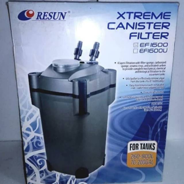 Jual Canister Resun Ef1600U Filter External Xtreme Resun EF-1600 UV ...