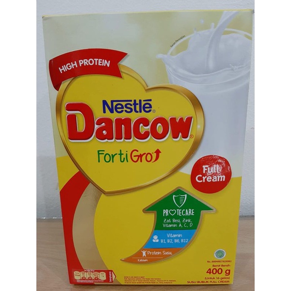 Jual Nestle DANCOW Fotigro Enriched Full Cream Hi Box 400 gr | Shopee ...