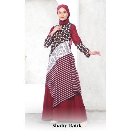 Jual GAMIS GBL LILY SHAFIY BATIK ETNIK TENUN LURIK KOMBINASI KATUN ...