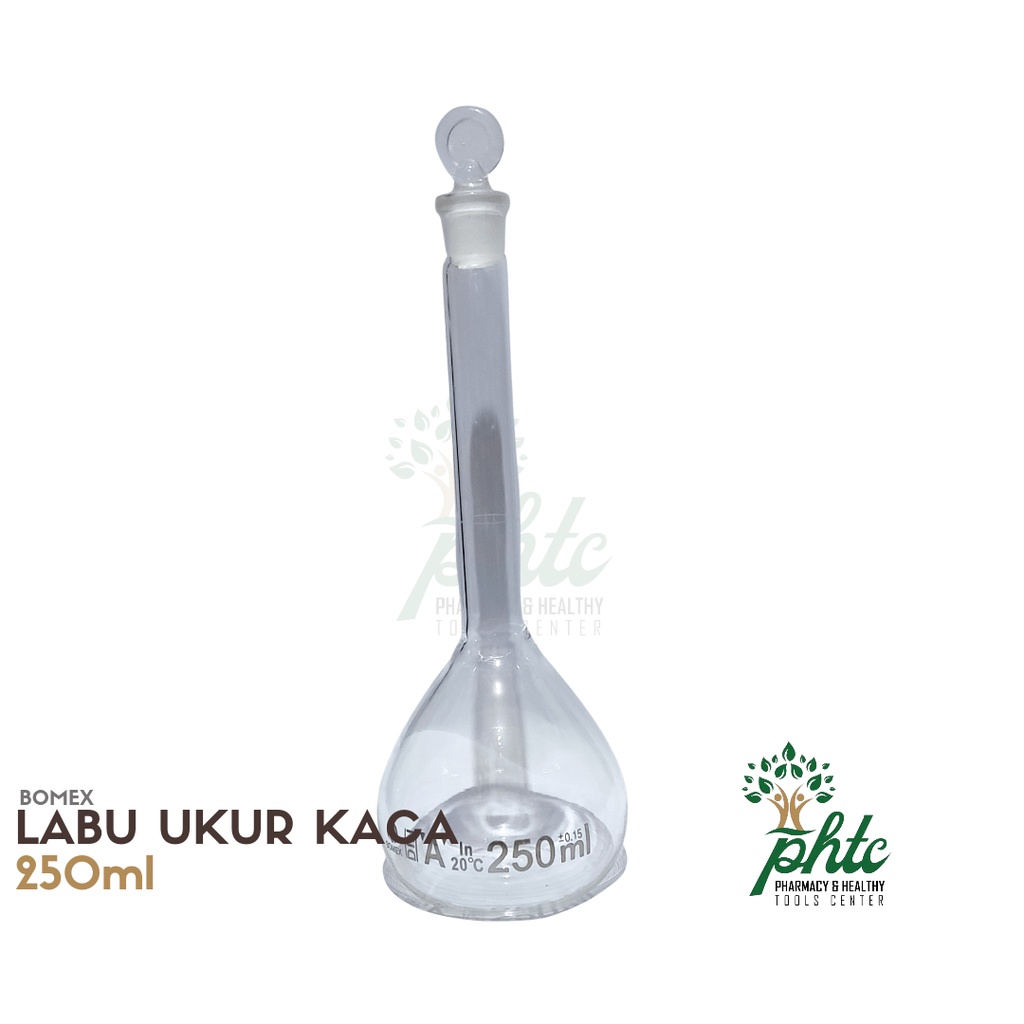 Jual BOMEX Labu Ukur 250ml l Labu Takar Kaca l Labu Volume 250 ml Kaca ...