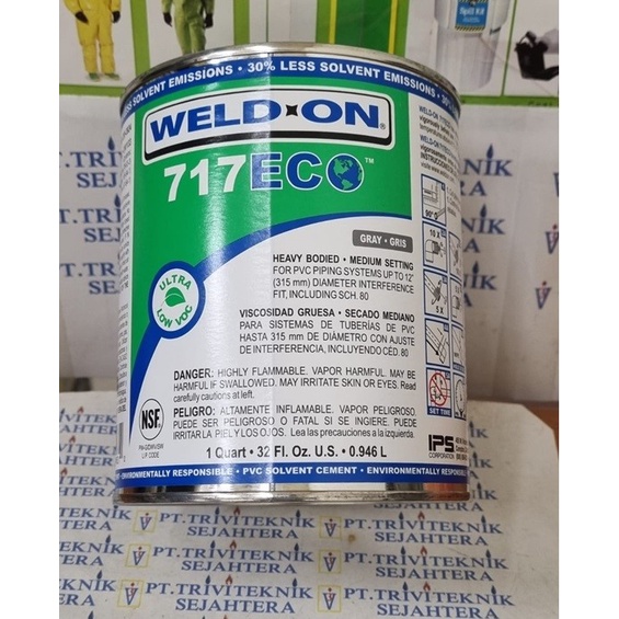 Jual weldon 717 heavy bodied cement medium,lem pipa pvc cpvc 946ml weld ...