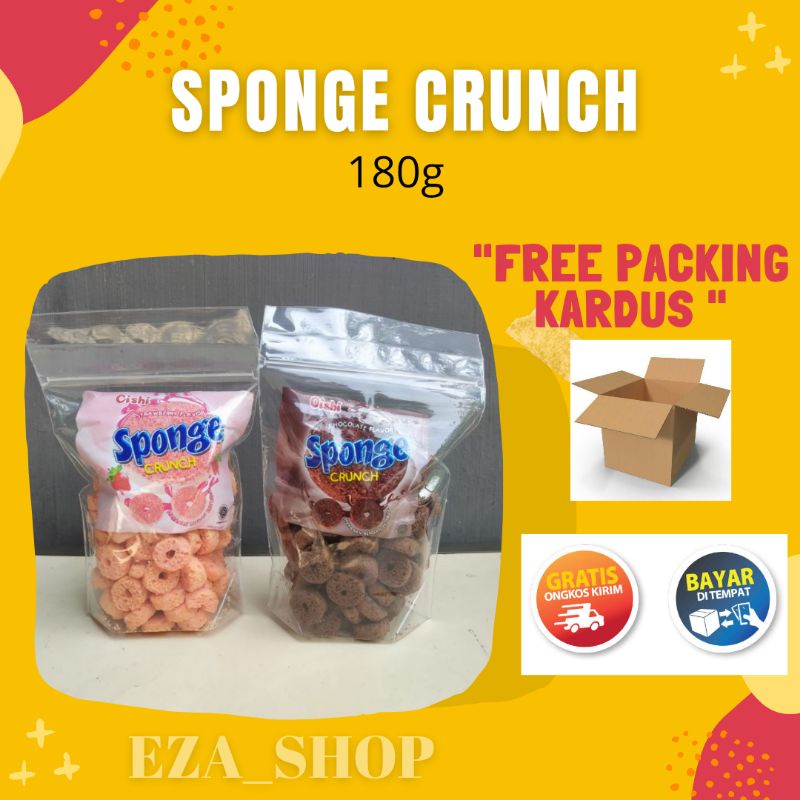 Jual SNACK SPONGE REPACK 180g / SPONGE KILOAN / SPONGE CRUCH ...