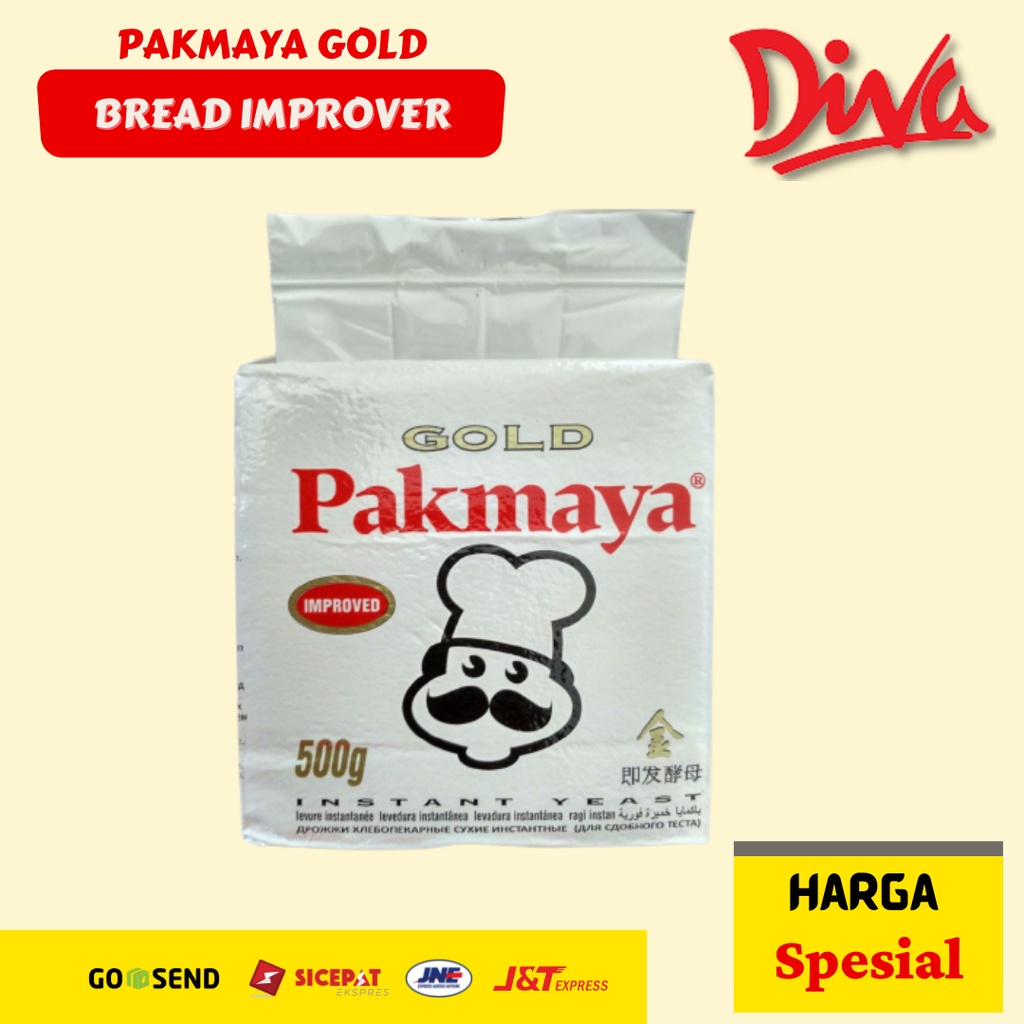 Jual [500gr] Pakmaya Bread Improver Instant Yeast - Ragi Pak maya ...