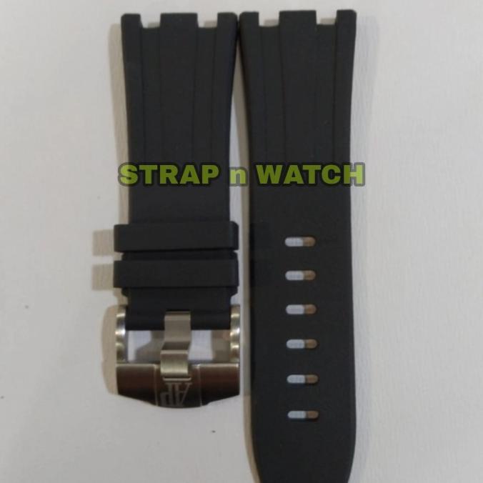 Jual Tali Jam Ap Audemars Piguet Diver Rubber Strap 28Mm + Buckle Bekel ...