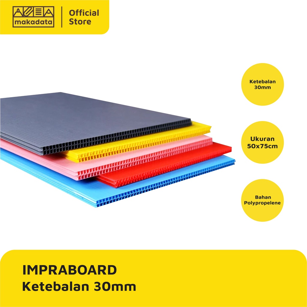 Jual IMPRABOARD / INFRABOARD 3MM UKURAN 50X75CM (1PCS) MURAH | Shopee Indonesia