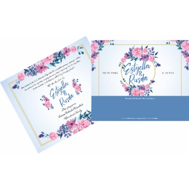 Jual UNDANGAN PERNIKAHAN CUSTOM FULL COLOR | Shopee Indonesia