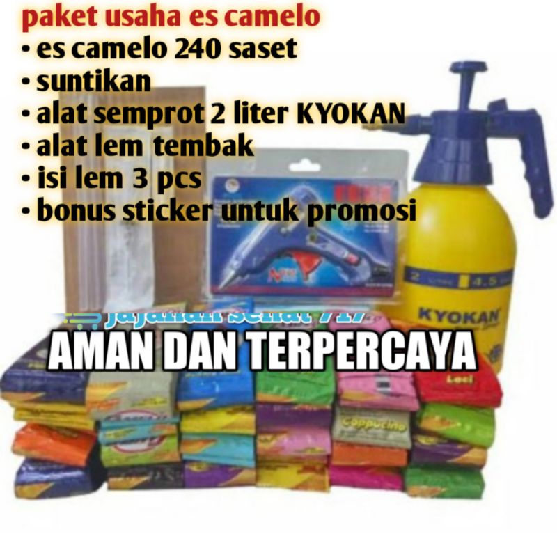 Jual PAKET LENGKAP USAHA ES CAMELO 24 RENCENG MODAL KECIL UNTUNG BESAR ...