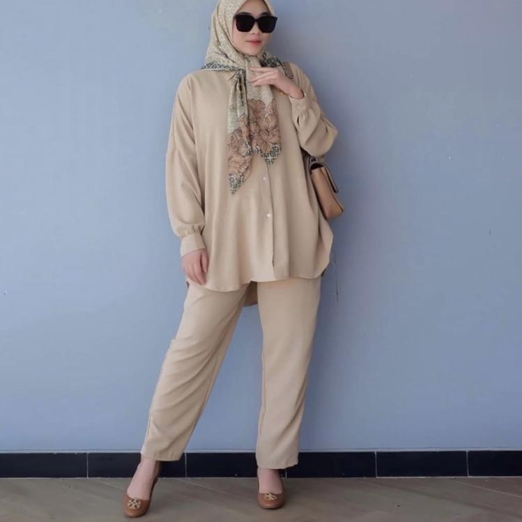 Jual (SALE) DYN Basic Anara set Part 7 - One Set Atasan + Celana ...