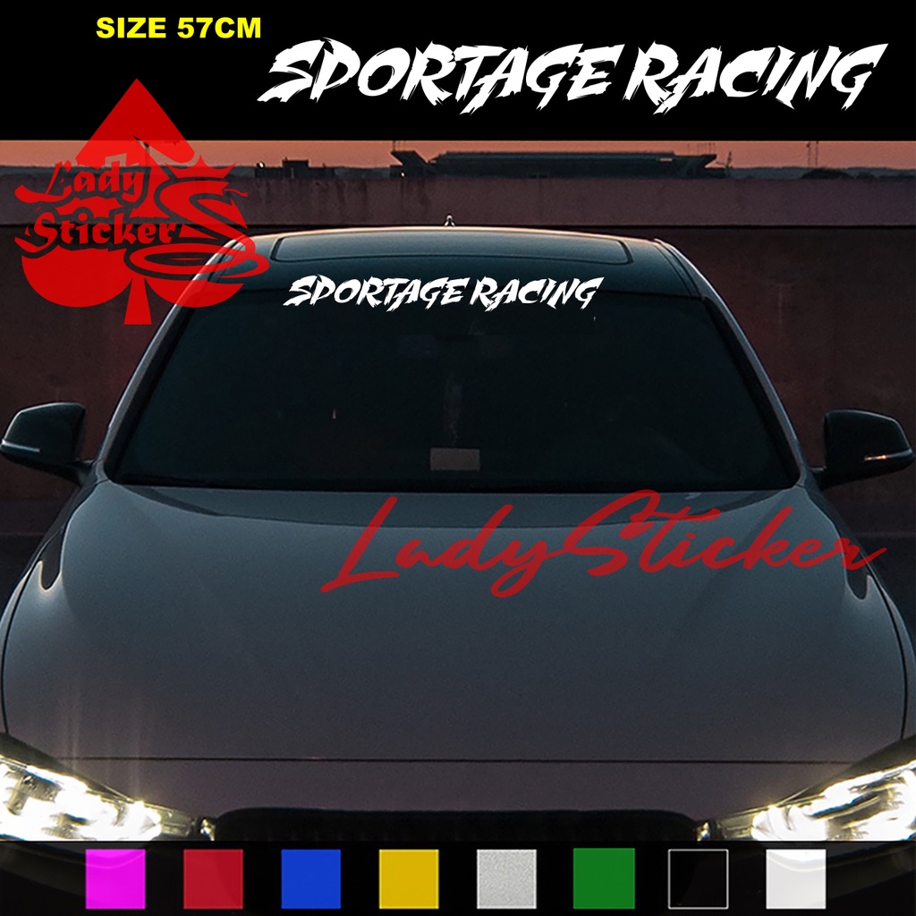 Jual STIKER KACA SPORTAGE STICKER WINDSHIELD MOBIL KIA SPORTAGE RACING ...