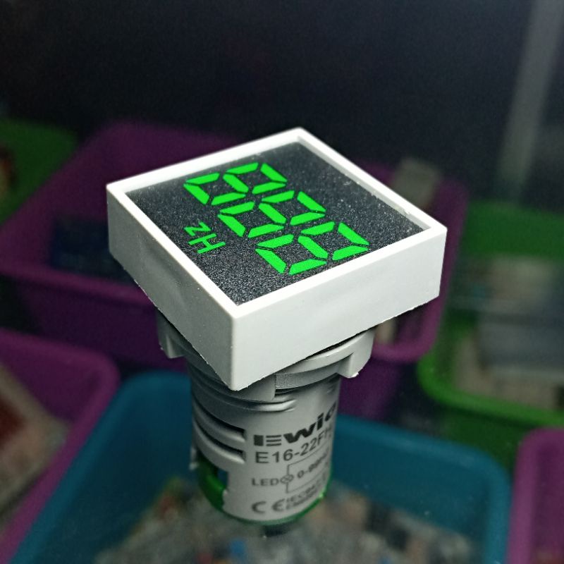 Jual Pilot Lamp LED With HZ Indicator Kotak 22mm 220VAC EWIG. | Shopee ...