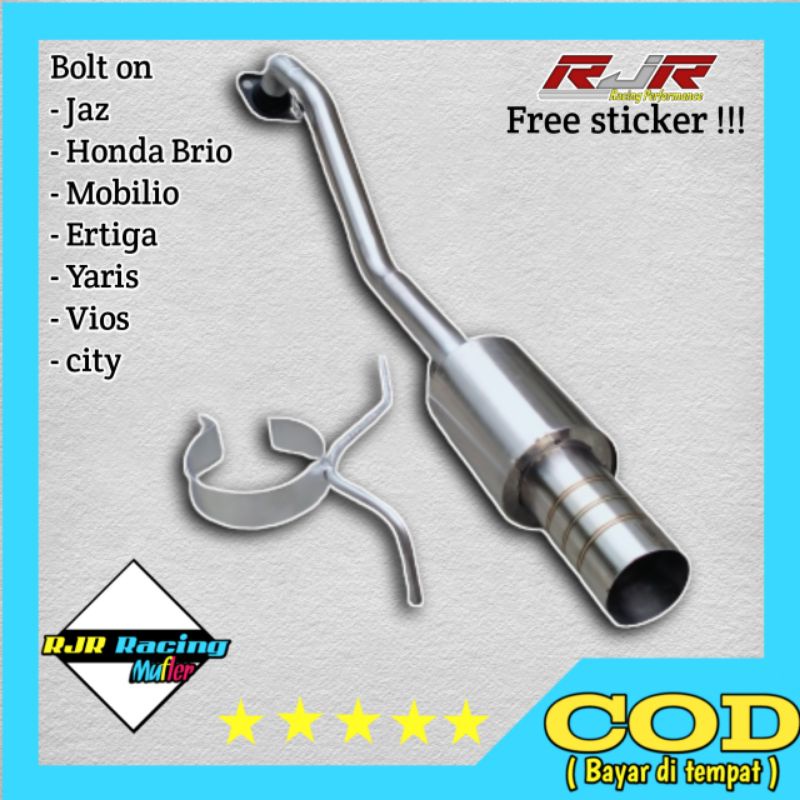 Jual KNALPOT MOBIL BOLT ON JAZ ERTIGA YARIS CITY MOBILIO BRIO XPANDER ...