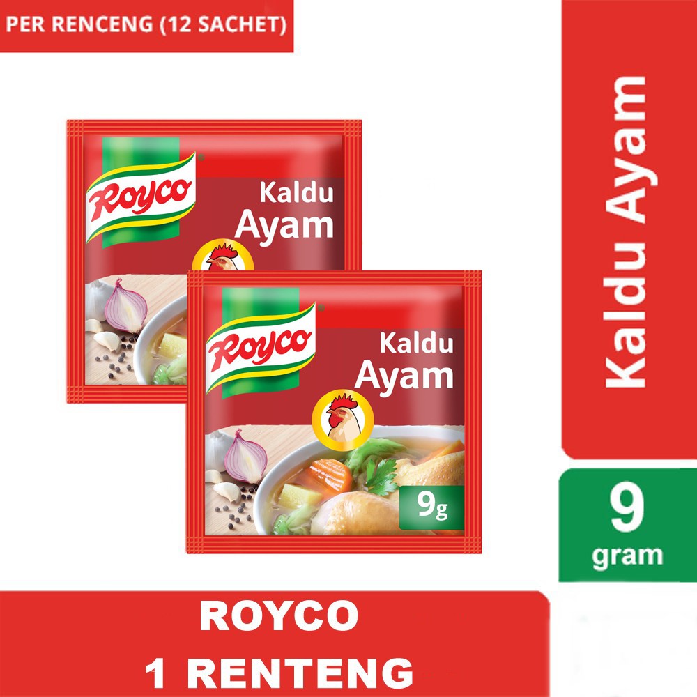 Jual ROYCO PENYEDAP RASA AYAM 12 @ 8 gr | Shopee Indonesia