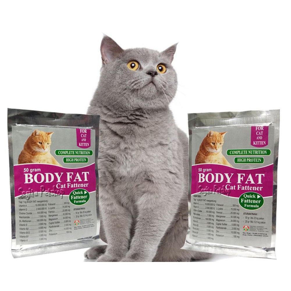 Jual Body Fat Cat - Vitamin Penggemuk Kucing Nutrisi Terbaik Booster ...