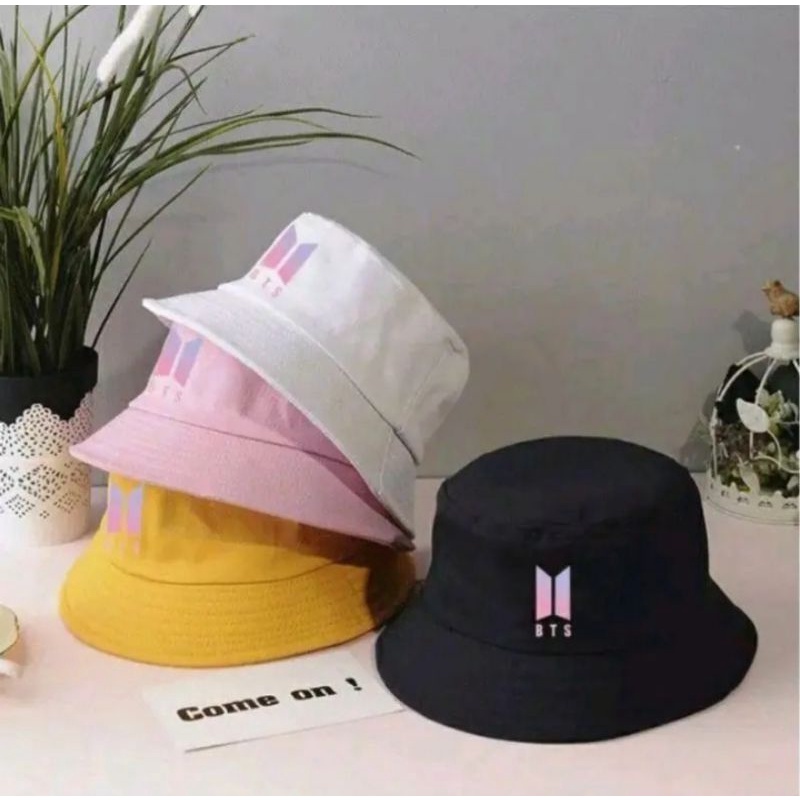 Jual Bucket Hat BTS / Bucket K-pop / Bucket Korea | Shopee Indonesia