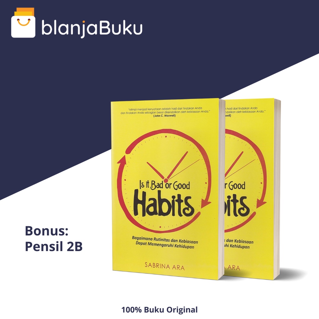 Jual Buku Motivasi Pengembangan Diri Is It Bad Or Good Habits Motivasi Self Improvement | Shopee ...